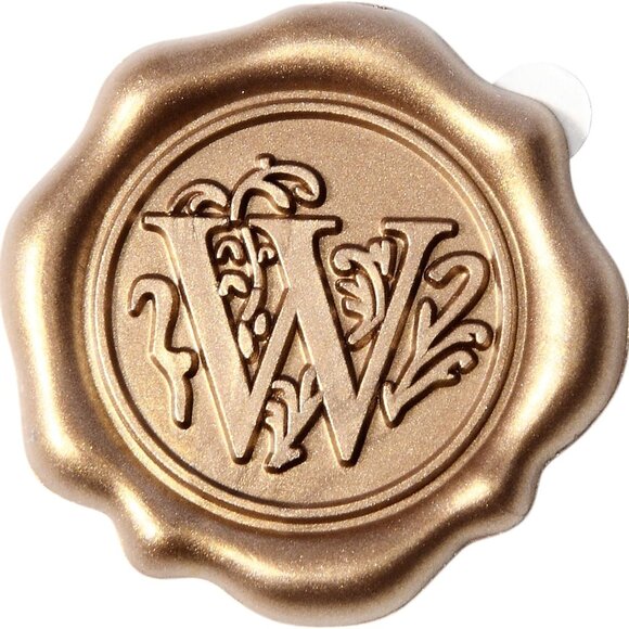 Other | Antique Gold Initial Alphabet Adhesive Wax Seal Stickers Pack ...